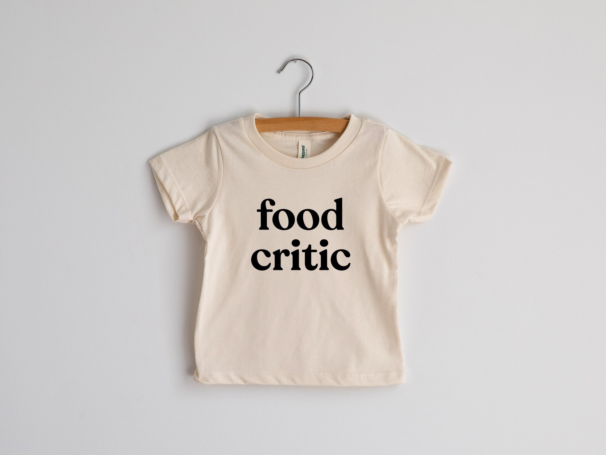 Food Critic Cream Organic Baby & Kids Tee