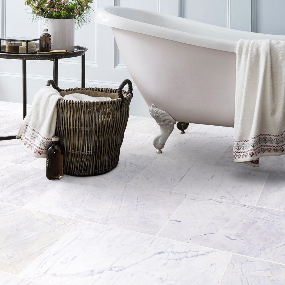 Palia White Dolomite Marble Tiles Polished Floor and Wall Tile - Belai