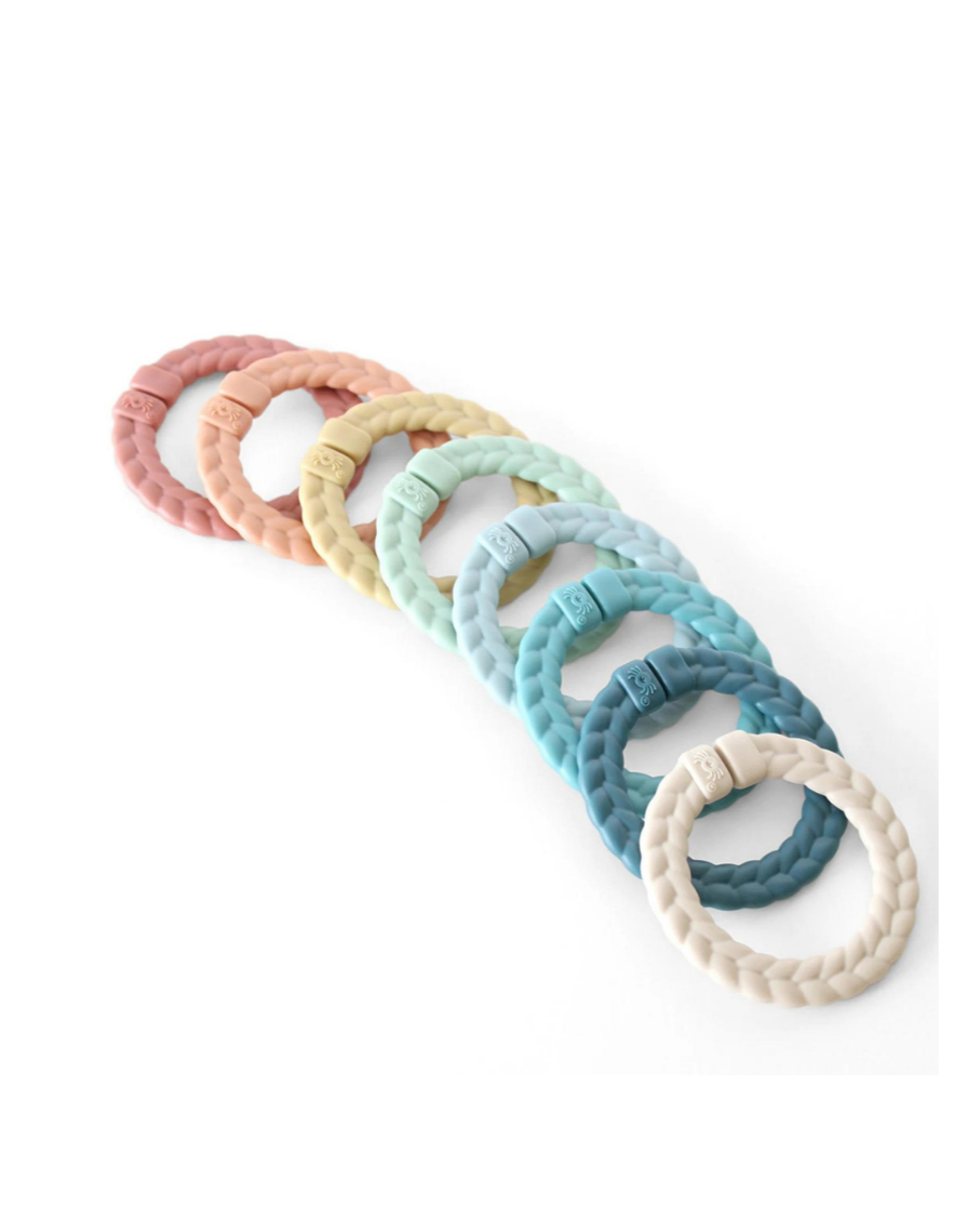 Bitzy Bespoke™ Ritzy Rings Linking Ring Teether Set
