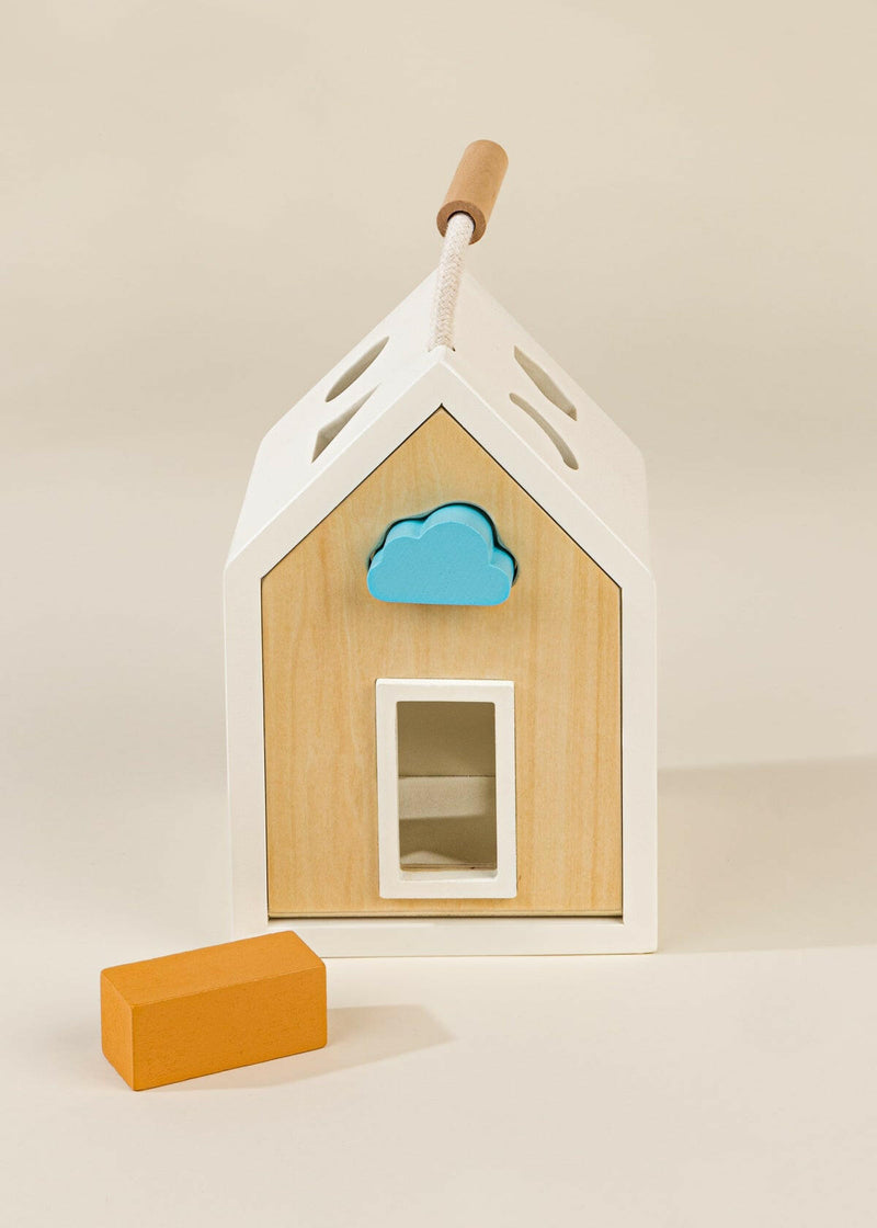 Wooden Shapes Sorting House – Little Wonder & Co